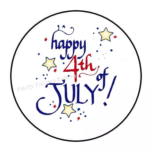 Happy 4Th Of July Sticker Party Favors Sticker Envelope Seals Labels ...