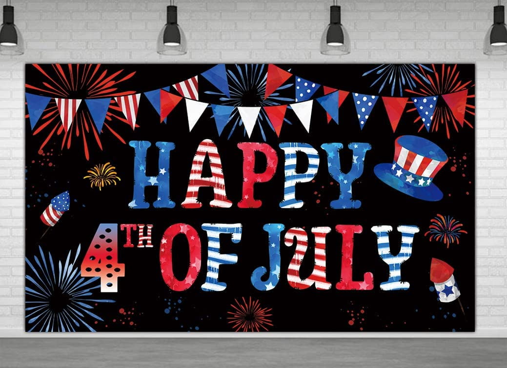 Happy 4th of July Backdrop Independence Day Photography Background USA ...