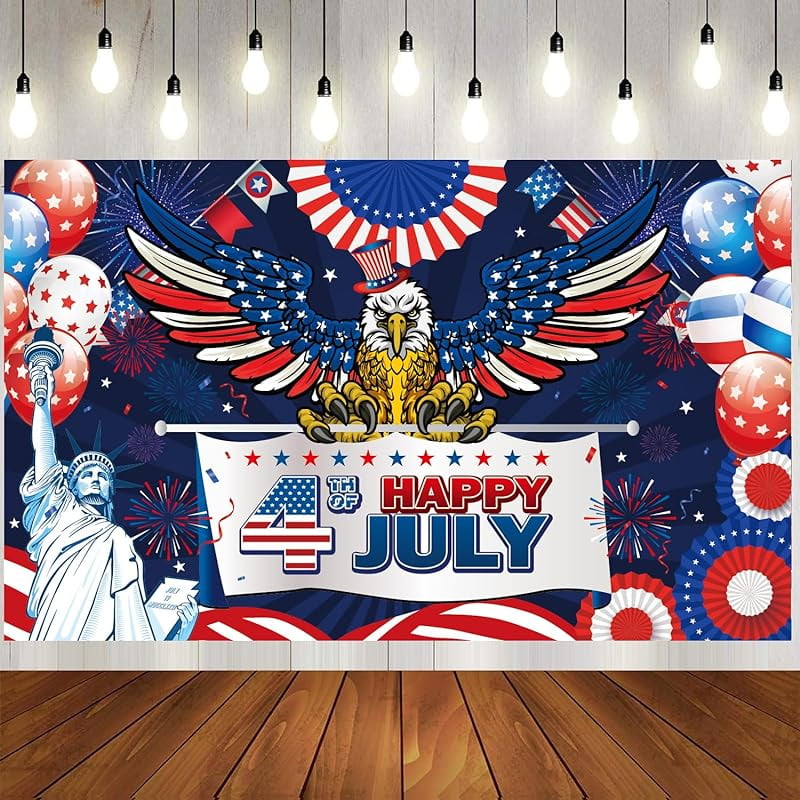 Happy 4th of July Backdrops Cloth Independence Day Photography ...