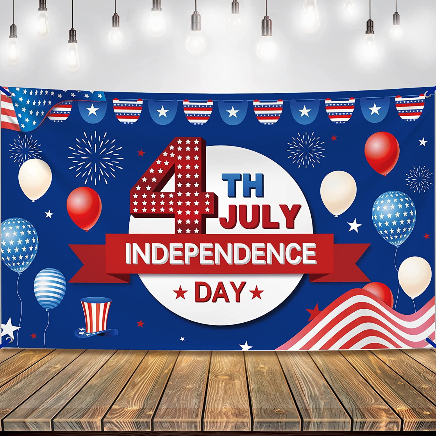 Happy 4th of July Banner, Fourth of July Banner, 4th of July Backdrop ...