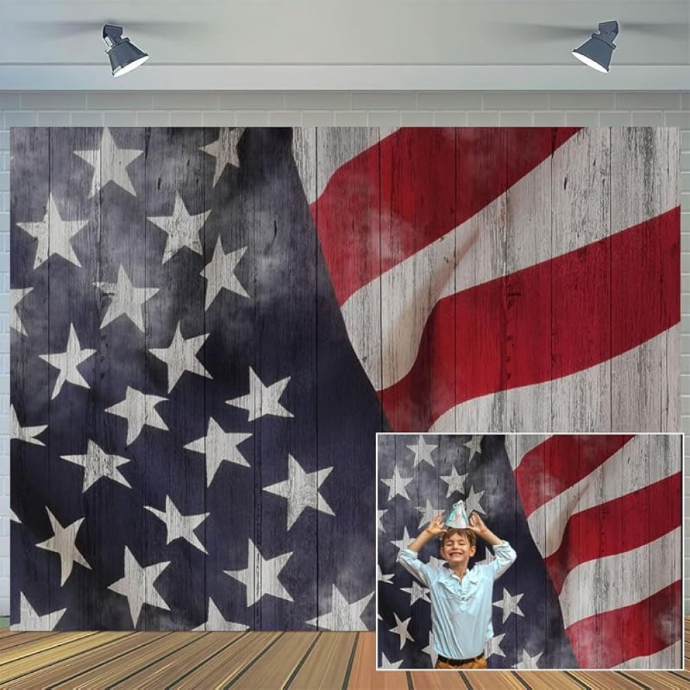 Happy 4th of July Independence Day American Flag Backdrop, Presidents ...