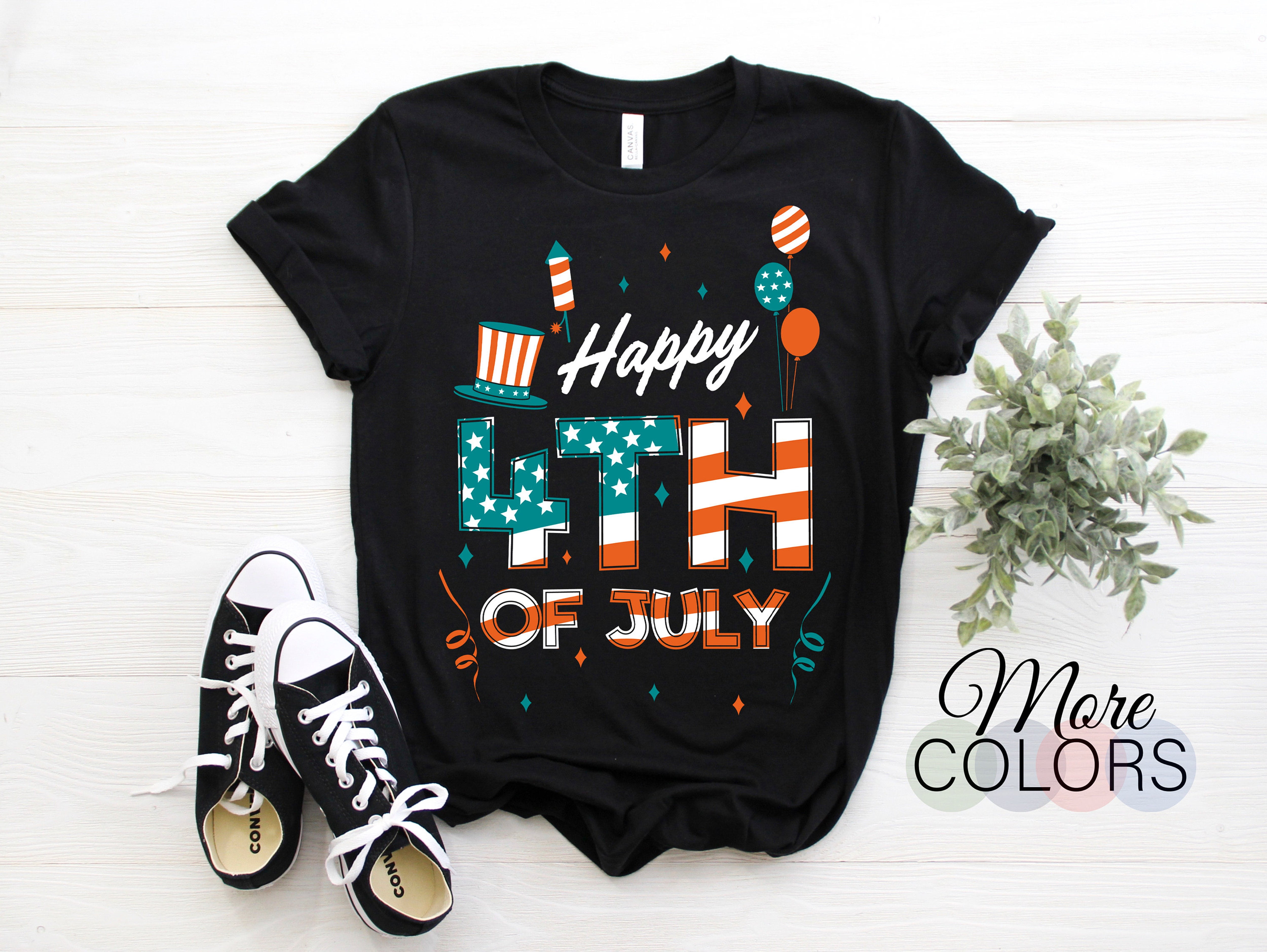Happy 4th July Party Outfit Firecrackers Funny Fireworks T-Shirt ...