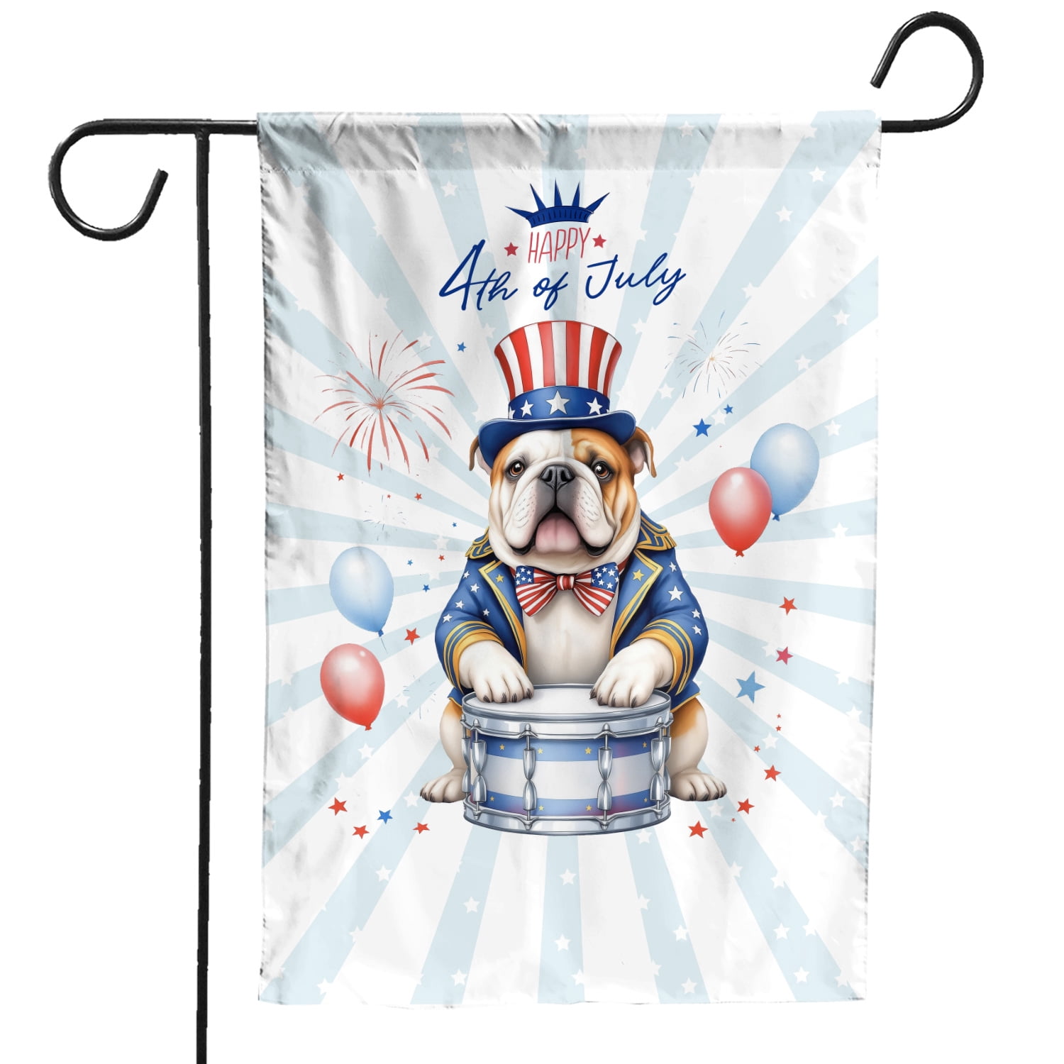 Happy 4th of July Patriotic Bulldog Marching Band Uniform Balloons ...