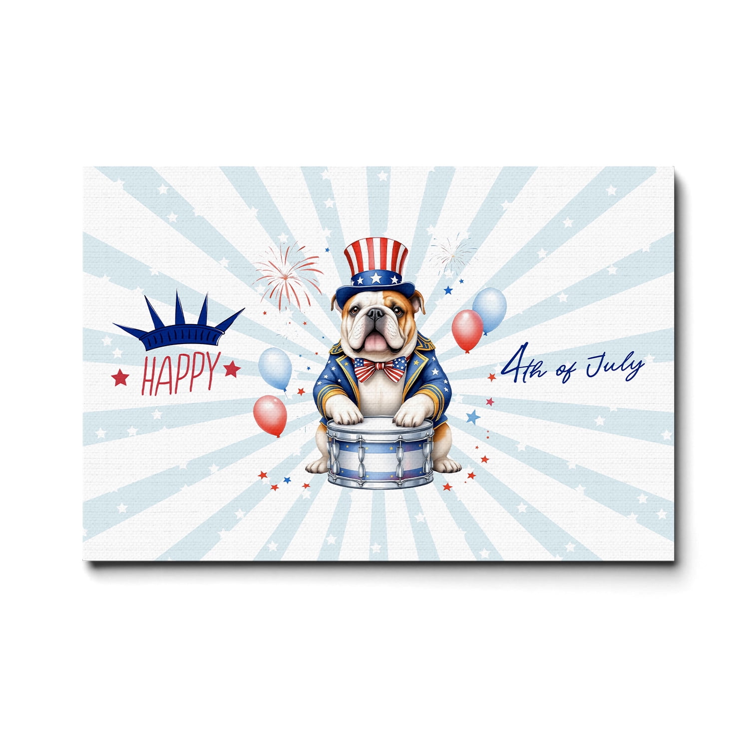 Happy 4th of July Patriotic Bulldog Marching Band Uniform Balloons ...