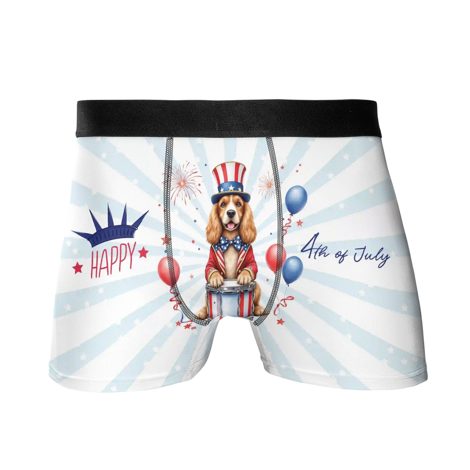 Happy 4th of July Patriotic Cocker Spaniel Marching Band Uniform ...