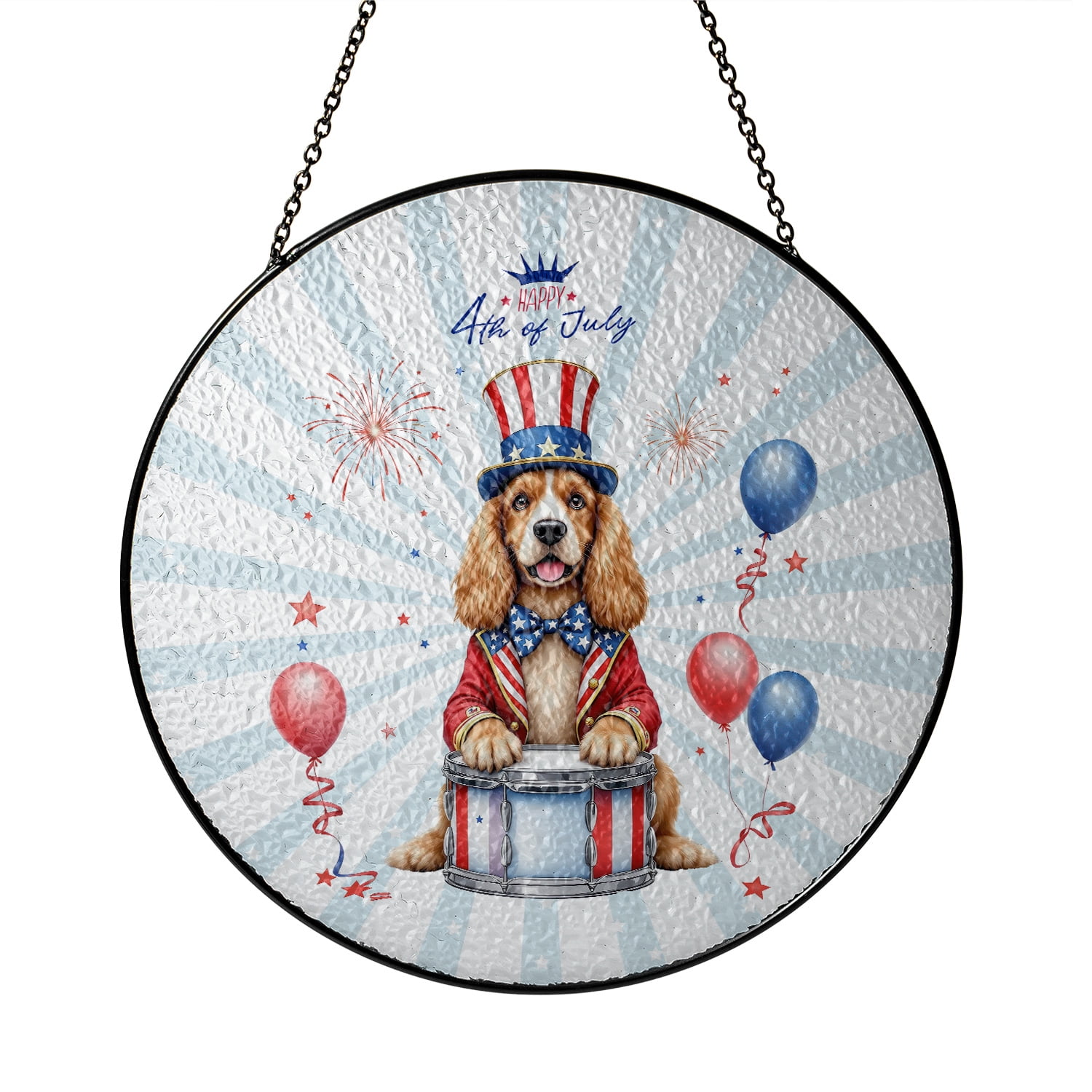 Happy 4th of July Patriotic Cocker Spaniel Marching Band Uniform ...