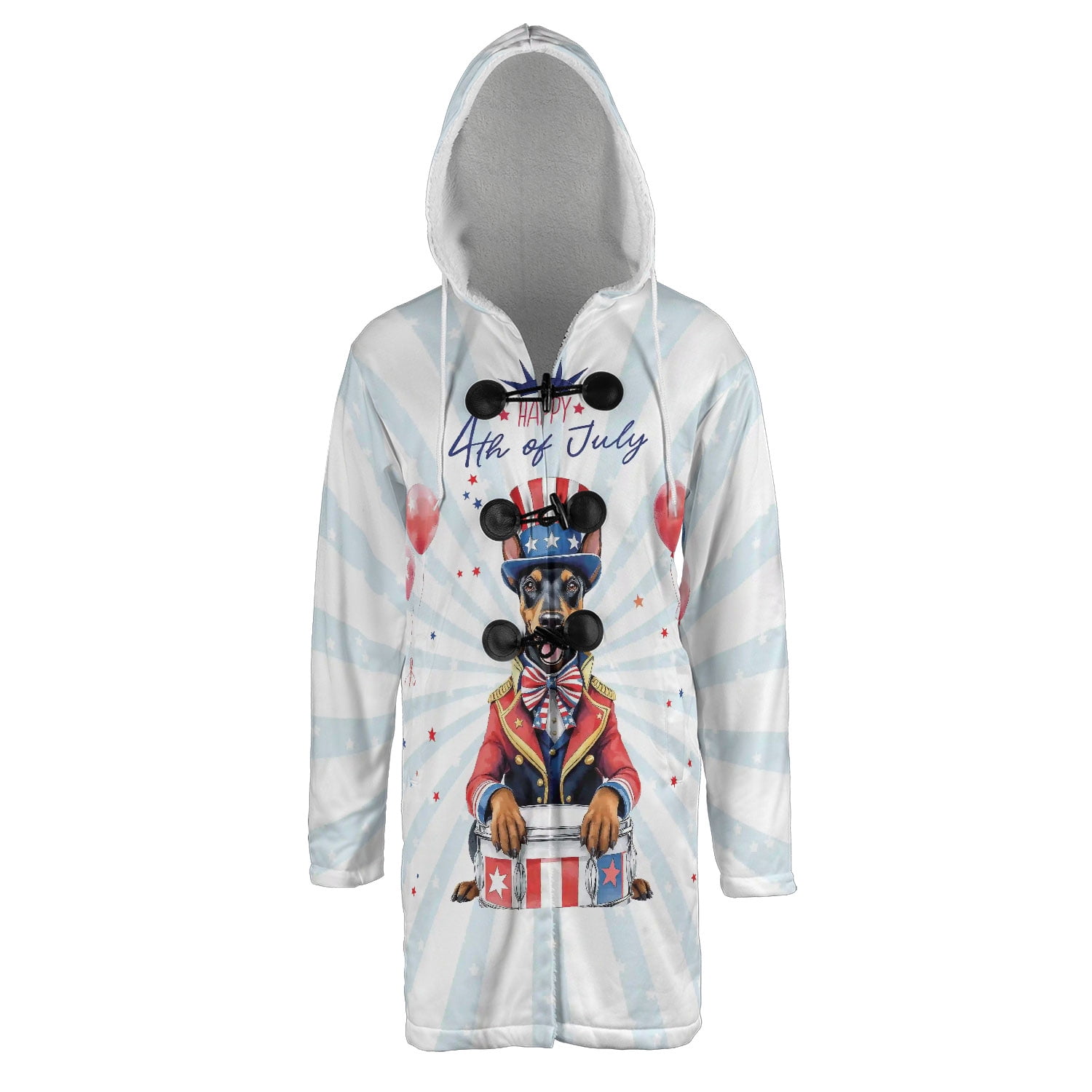 Happy 4th of July Patriotic Doberman Pinscher Marching Band Uniform ...