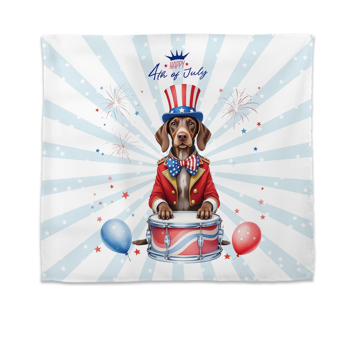 Happy 4th of July Patriotic German Shorthaired Pointer Marching Band ...