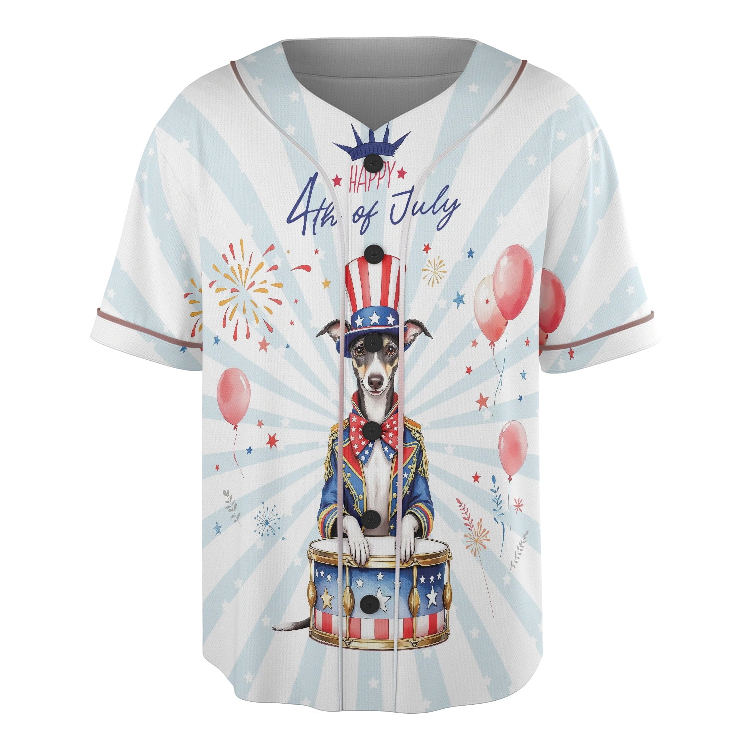 Happy 4th of July Patriotic Italian Greyhound Marching Band Uniform ...