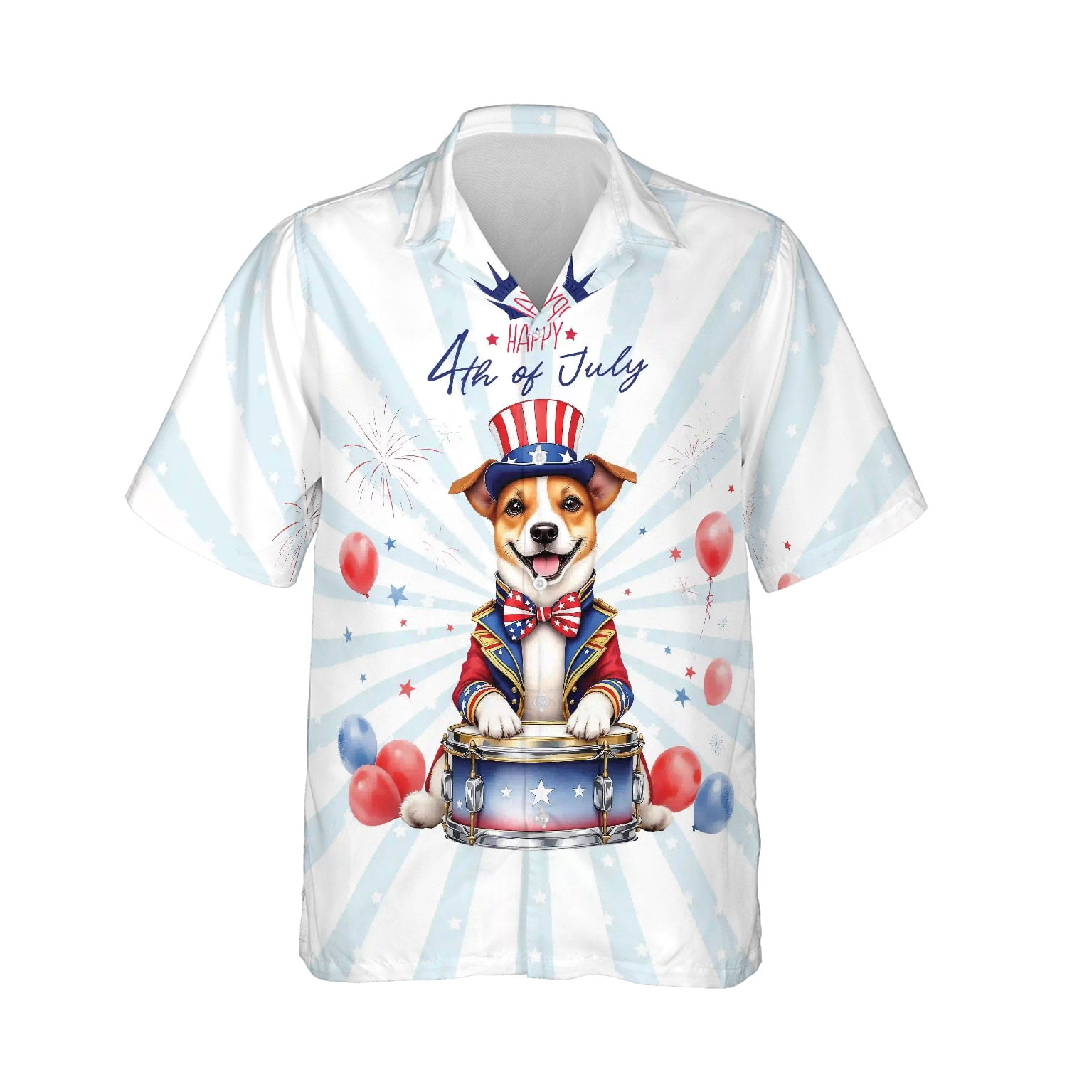 Happy 4th of July Patriotic Jack Russell Terrier Marching Band Uniform ...