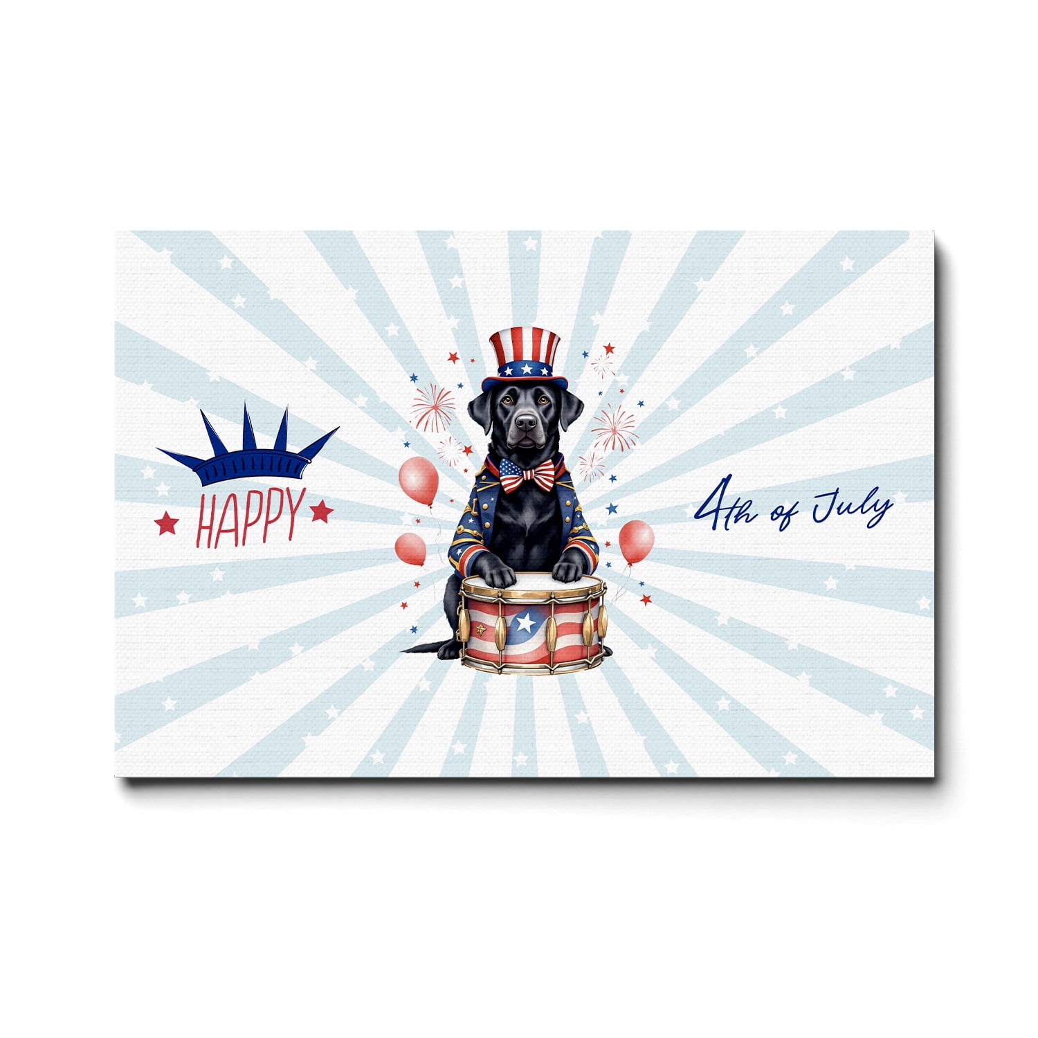 Happy 4th of July Patriotic Labrador Retriever Marching Band Uniform ...