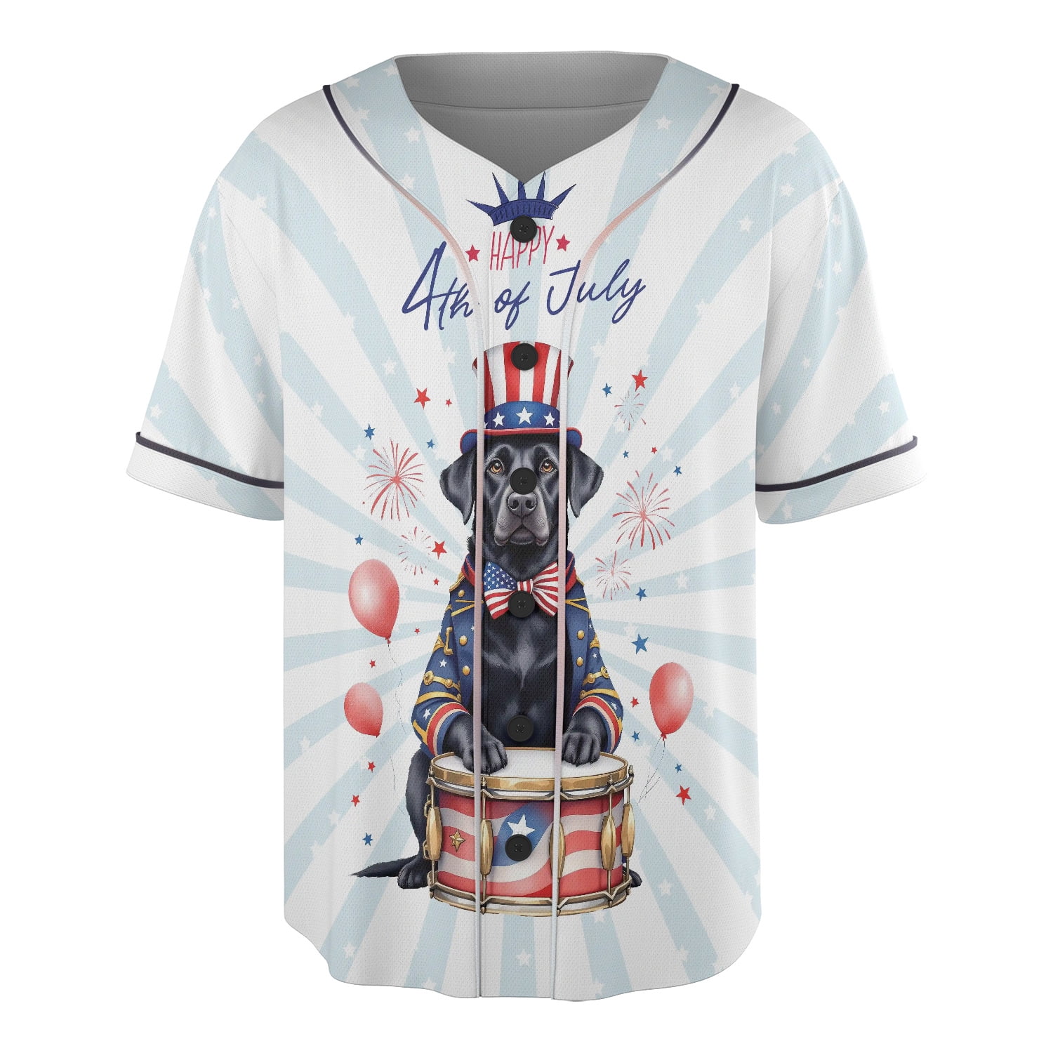 Happy 4th of July Patriotic Labrador Retriever Marching Band Uniform ...