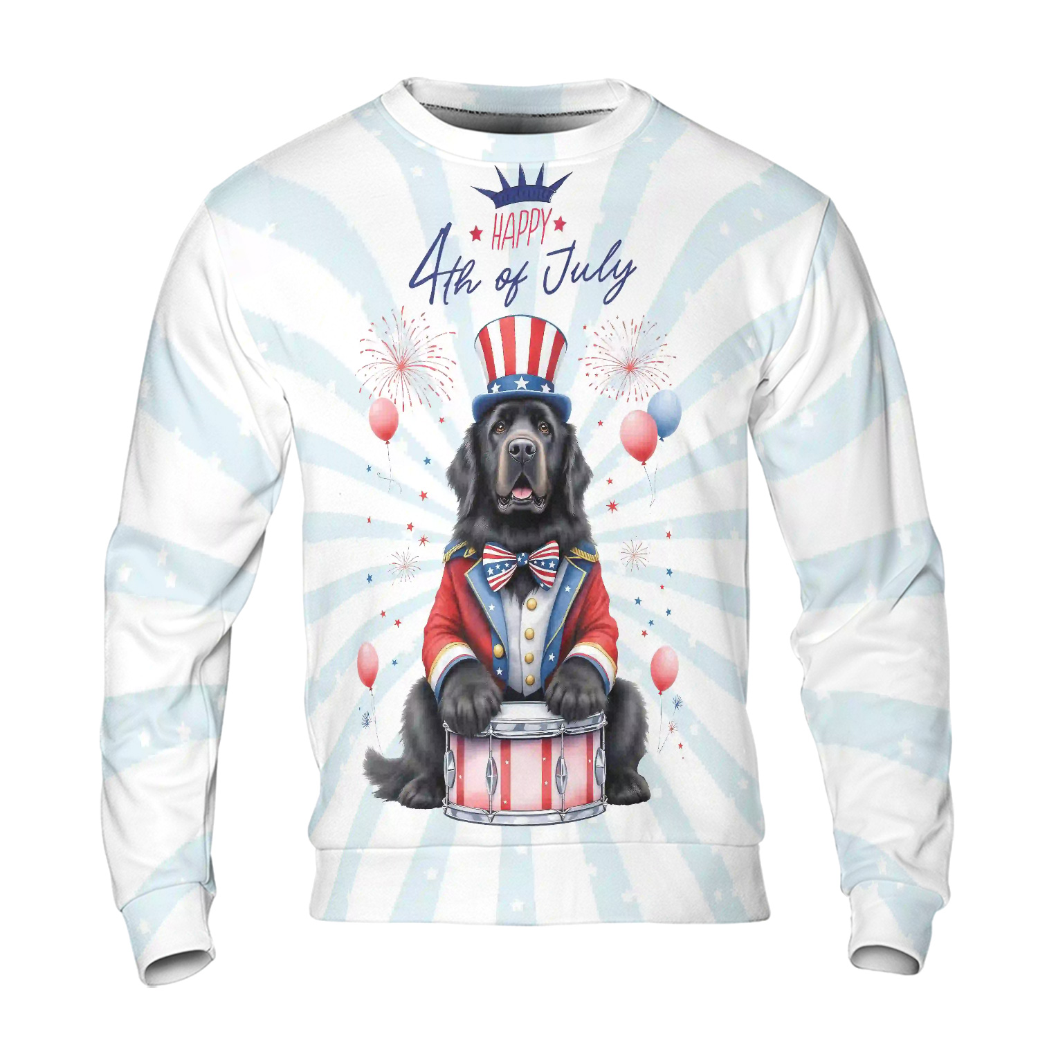 Happy 4th of July Patriotic Newfoundland Marching Band Uniform Balloons ...