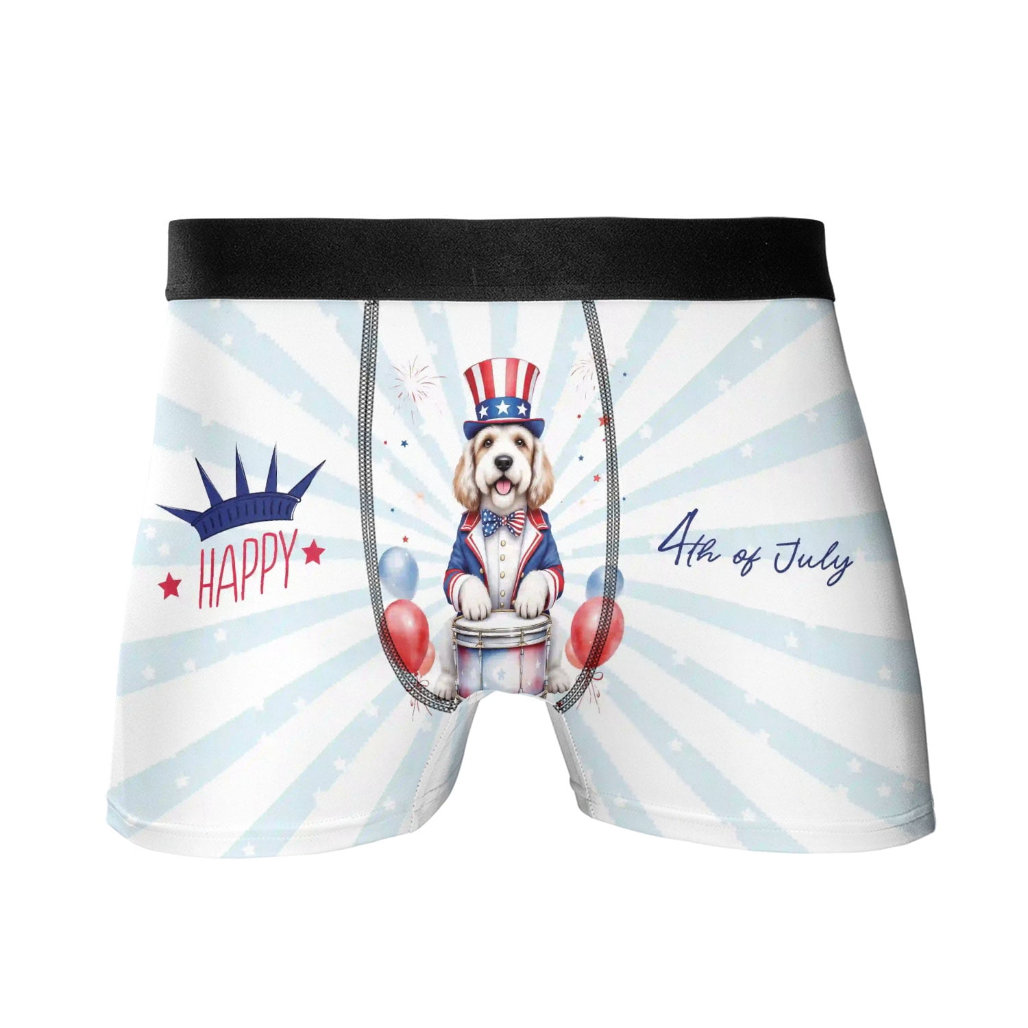 Happy 4th of July Patriotic Old English Sheepdog Marching Band Uniform ...