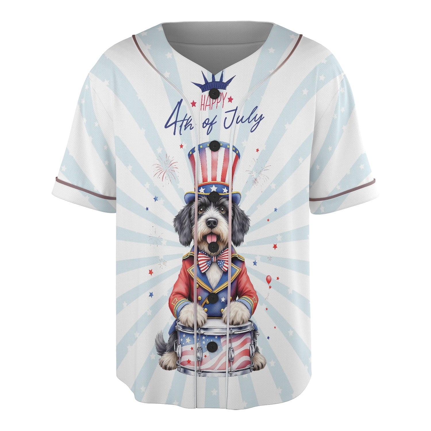 Happy 4th of July Patriotic Portuguese Water Dog Marching Band Uniform ...