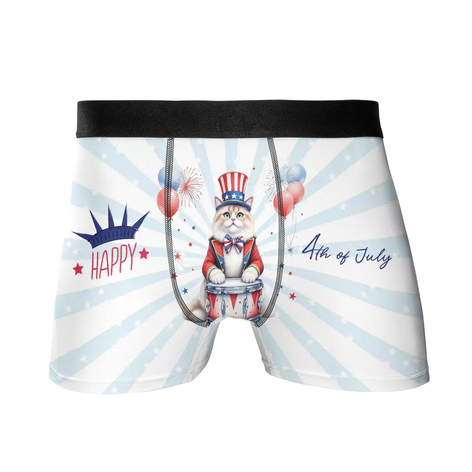 Happy 4th of July Patriotic Ragdoll Marching Band Uniform Balloons ...