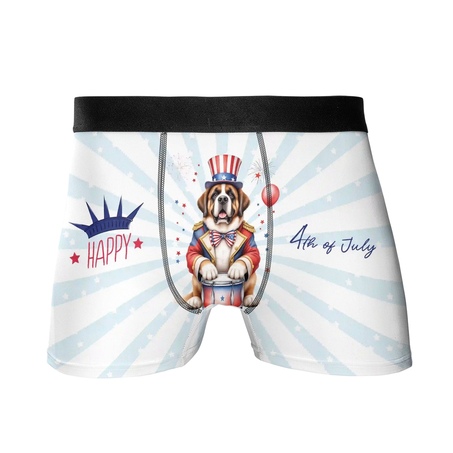Happy 4th of July Patriotic Saint Bernard Marching Band Uniform ...