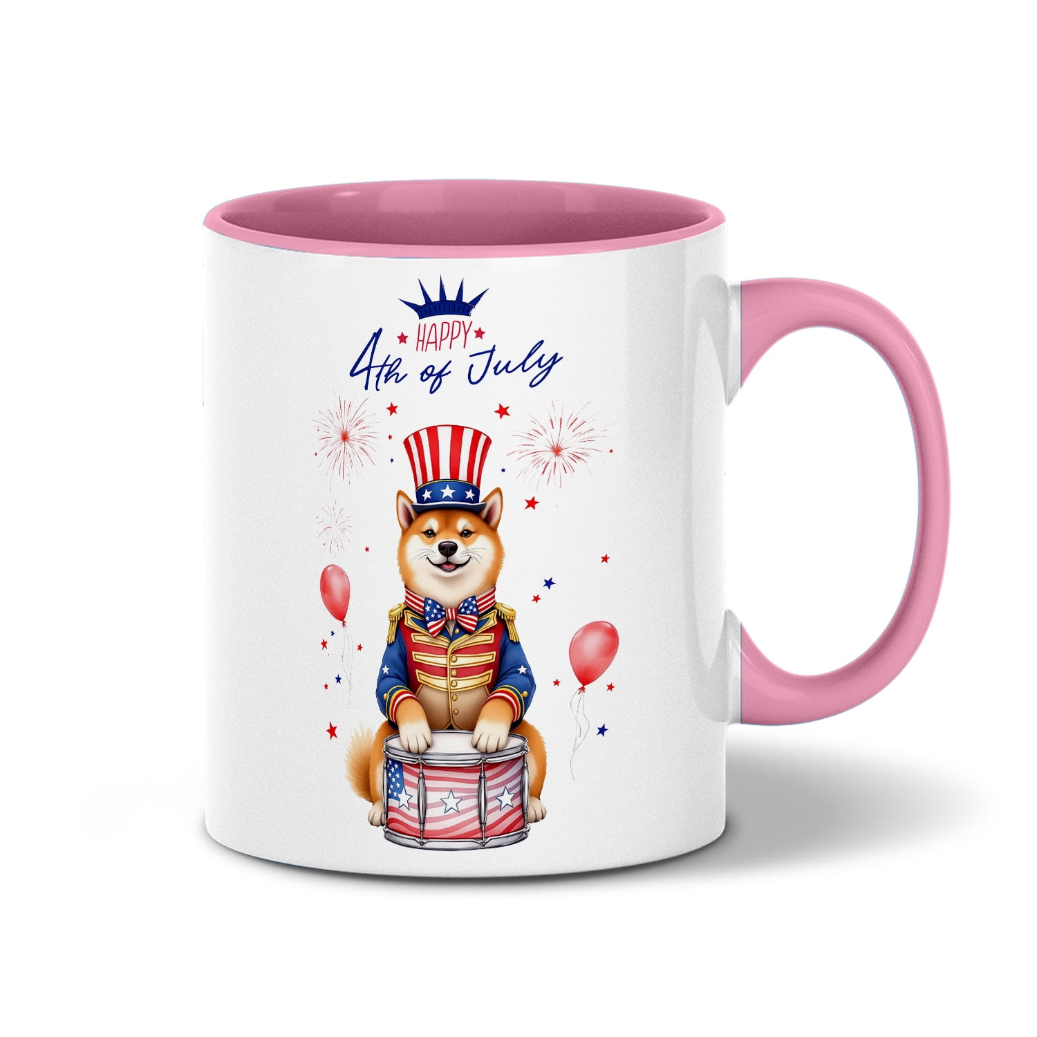 Happy 4th of July Patriotic Shiba Inu Marching Band Uniform Balloons ...