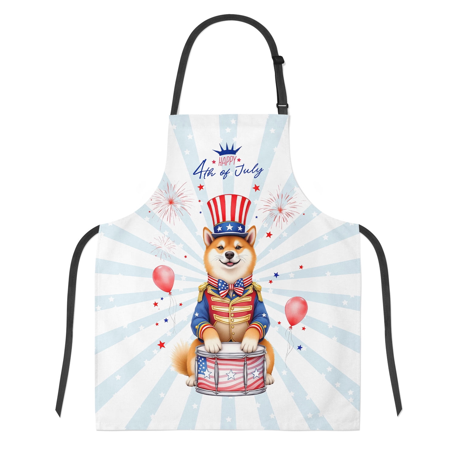 Happy 4th of July Patriotic Shiba Inu Marching Band Uniform Balloons ...