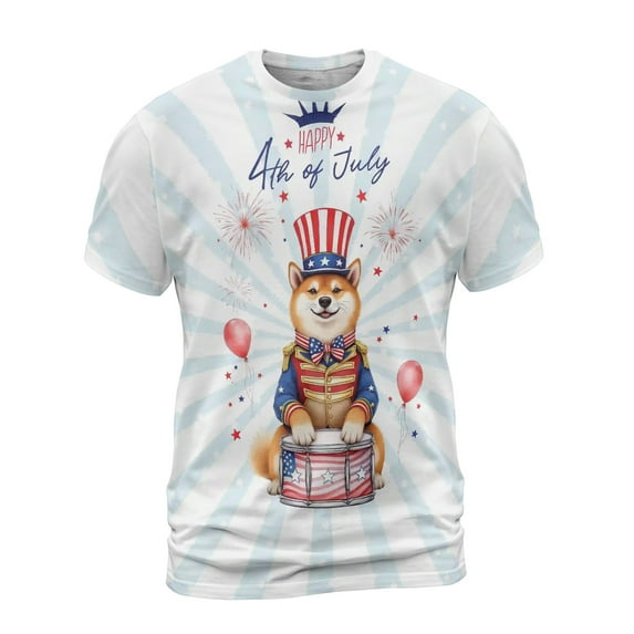 Happy 4th of July Patriotic Shiba Inu Marching Band Uniform Balloons ...