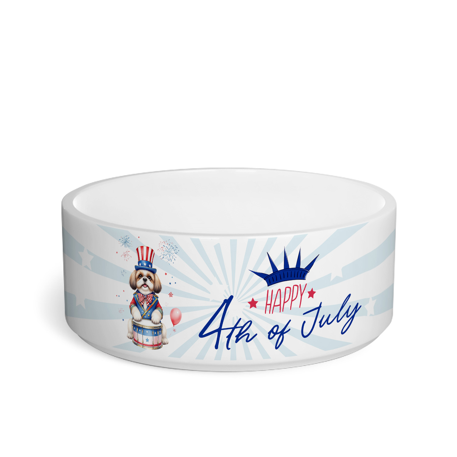 Happy 4th of July Patriotic Shih Tzu Marching Band Uniform Balloons ...
