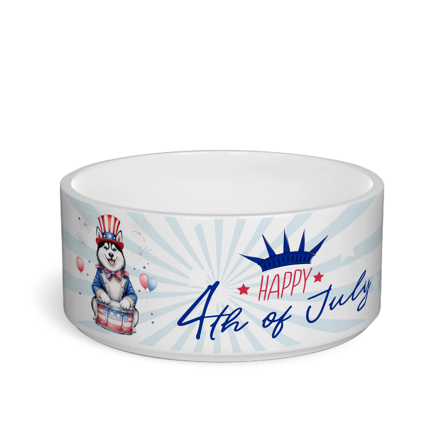 Happy 4th of July Patriotic Siberian Husky Marching Band Uniform ...