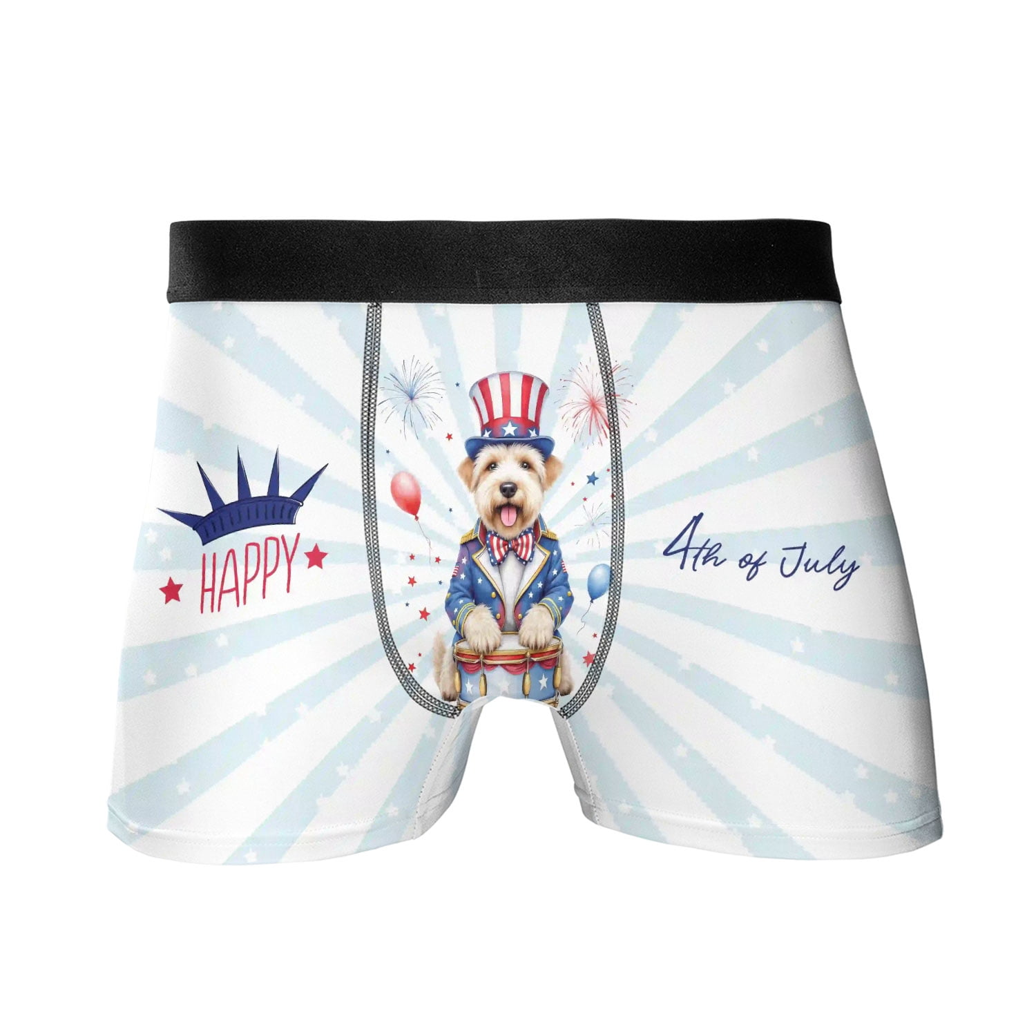 Happy 4th of July Patriotic Soft Coated Wheaten Terrier Marching Band ...