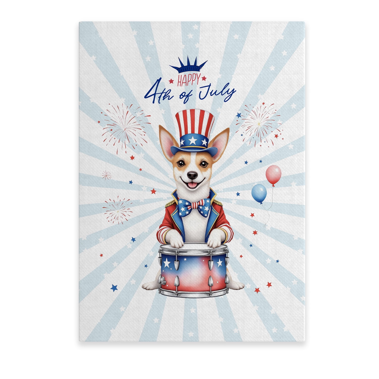 Happy 4th of July Patriotic Toy Fox Terrier Marching Band Uniform ...