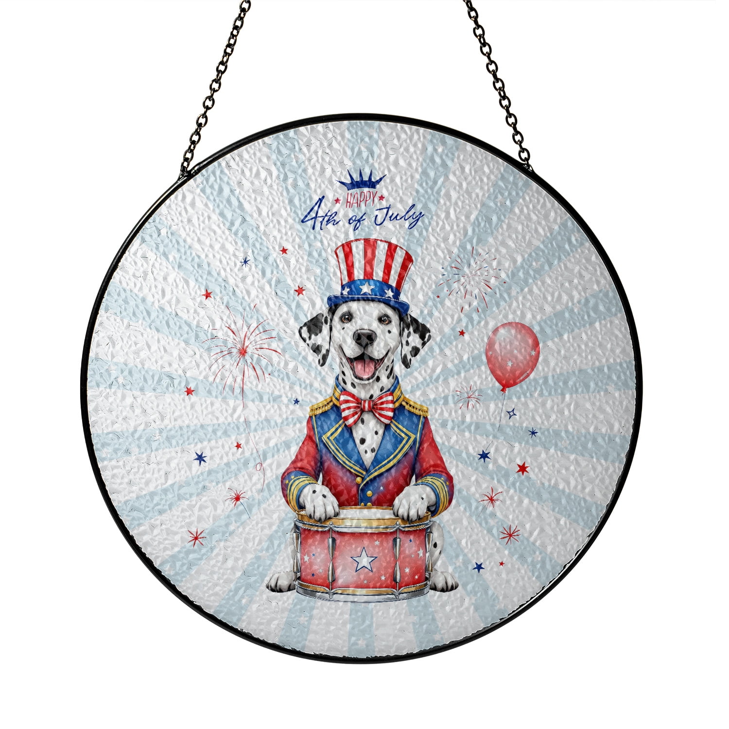 Happy 4th of July Patriotic Dalmatian Marching Band Uniform Balloons ...
