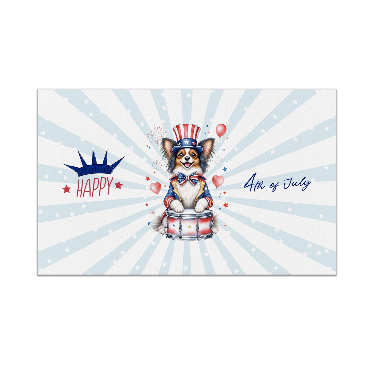 Happy 4th of July Patriotic Papillon Marching Band Uniform Balloons ...