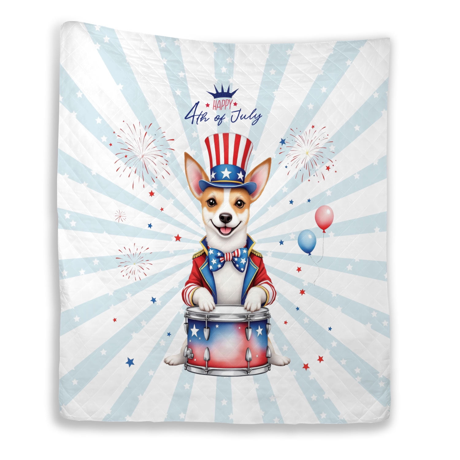 Happy 4th of July Patriotic Toy Fox Terrier Marching Band Uniform ...