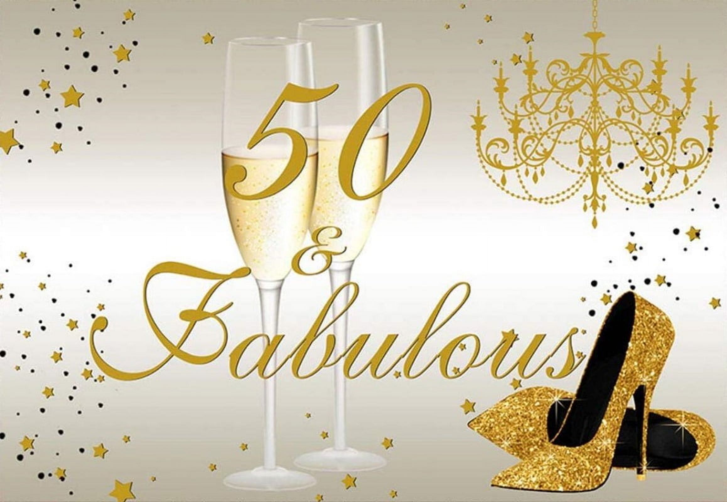 Happy 50th Birthday Party Background Custom Backdrop Balloon Photo ...