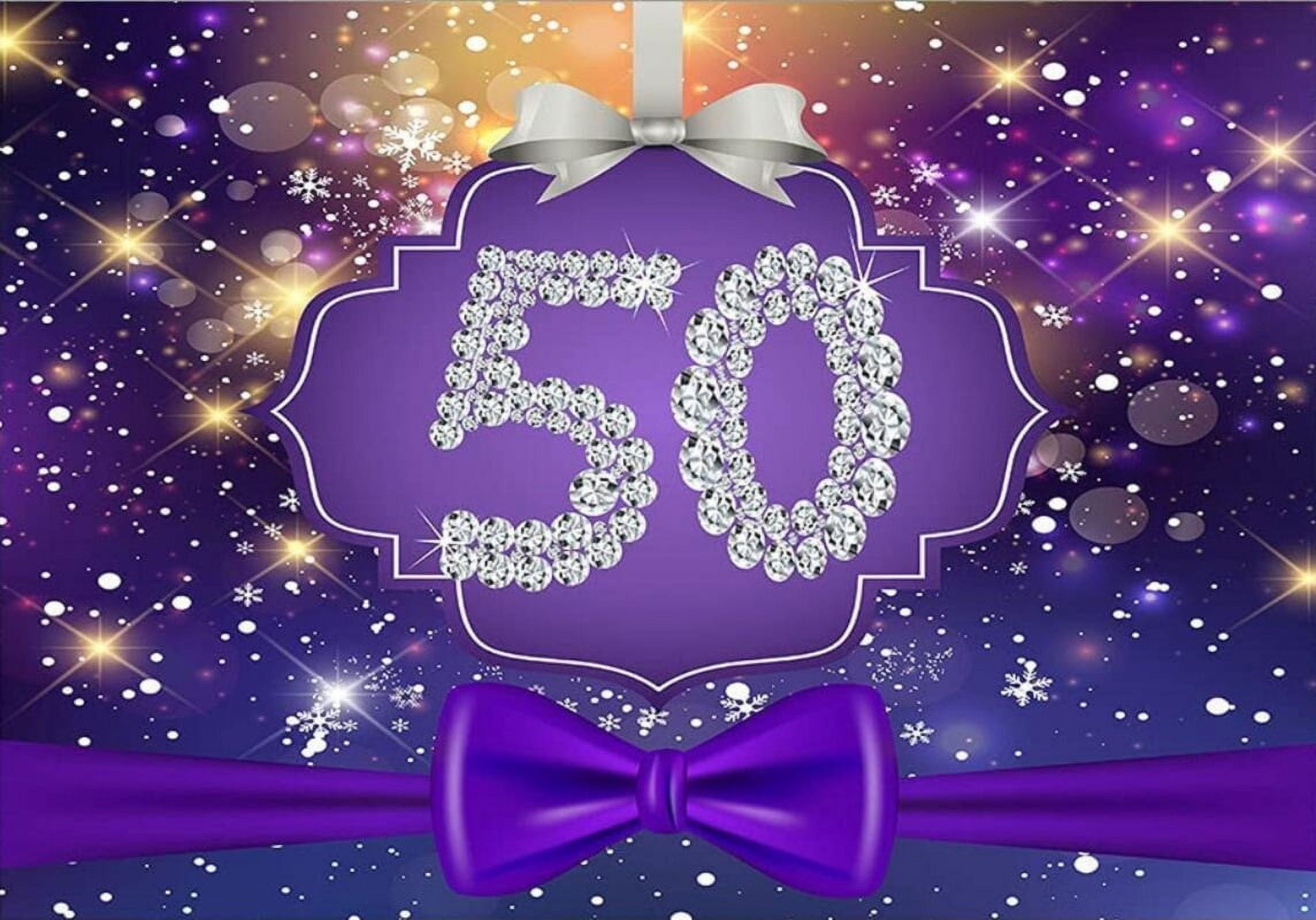 Happy 50th Birthday Party Background Custom Backdrop Balloon Photo ...