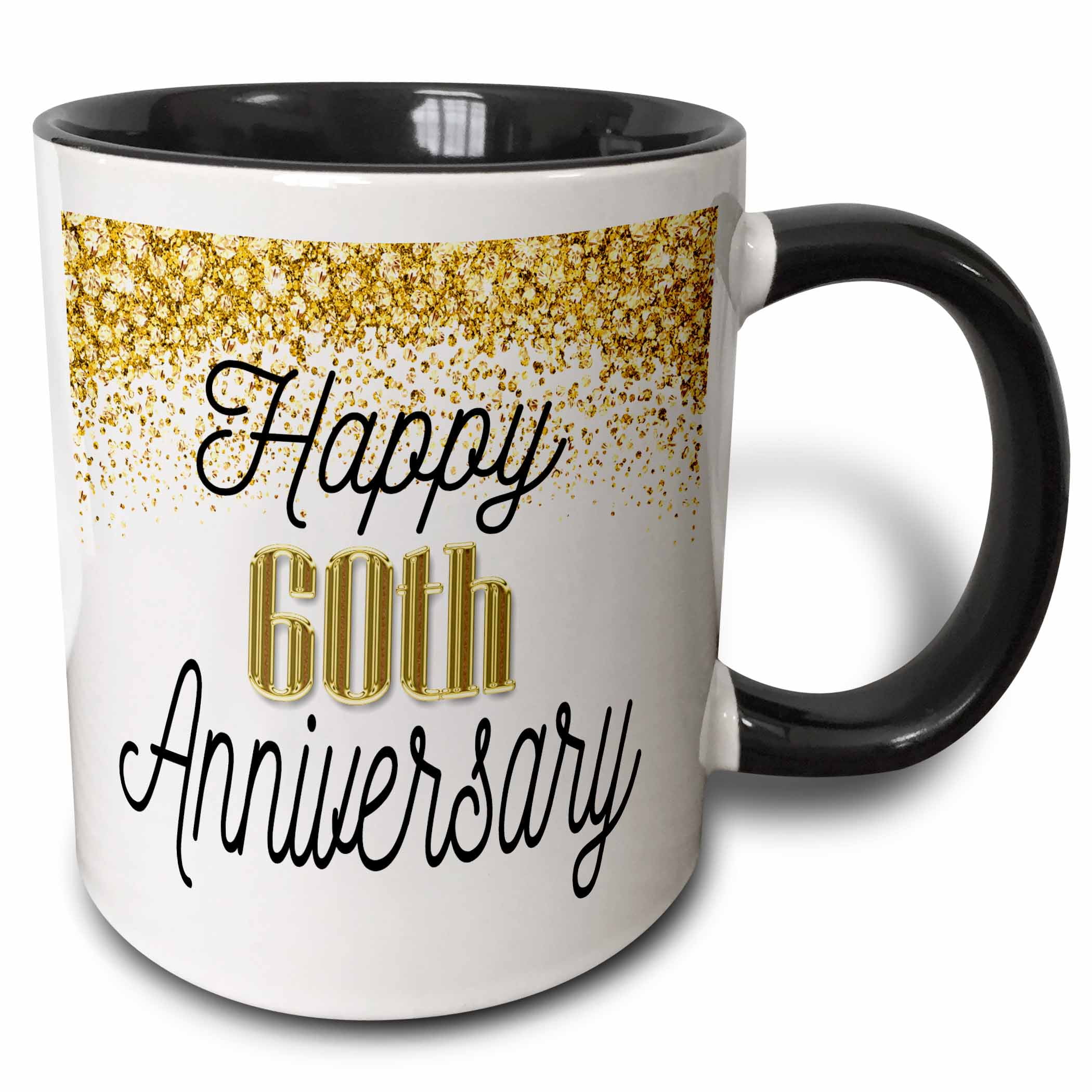 3drose, Happy 60th Anniversary Image of Gold Image of Diamond Glitter ...