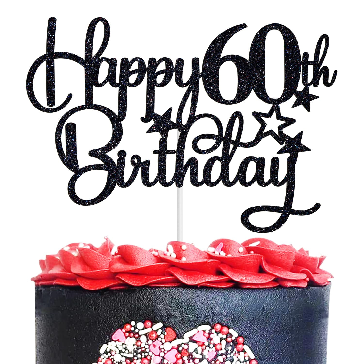 Happy 60th Birthday Cake Topper, Cheers to H2FSD60 Years, Legend Since ...