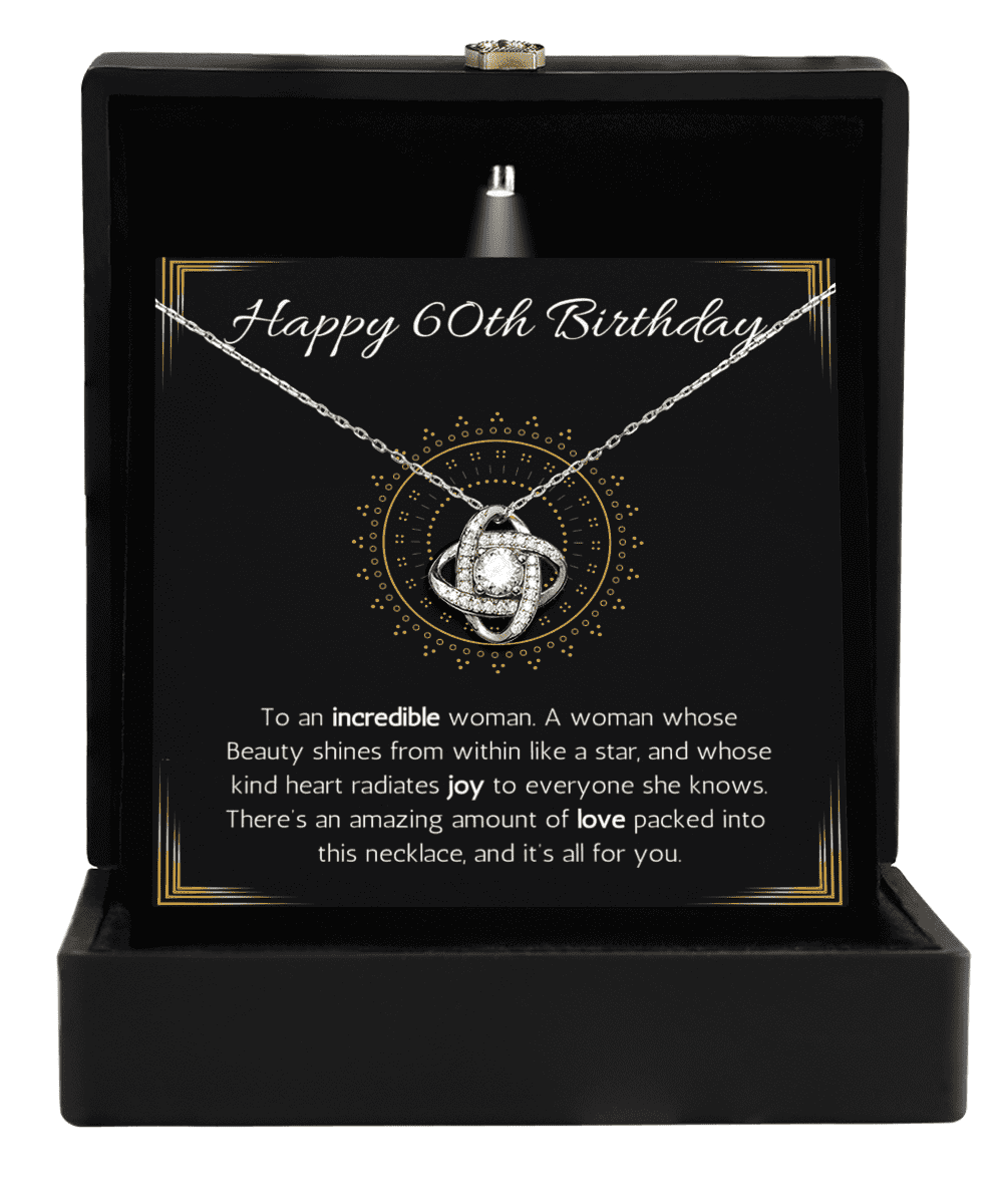 Happy 60th Birthday Jewelry Gift for Woman Turning 60 Necklace With ...