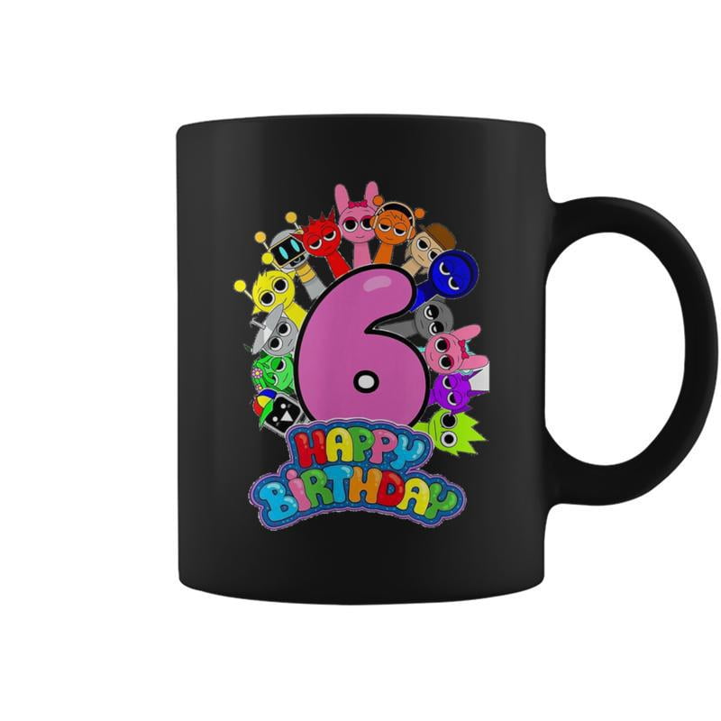 Happy 6Th Birthday Sprunky Simon Funbot Oren Pinki Coffee Mugs ...