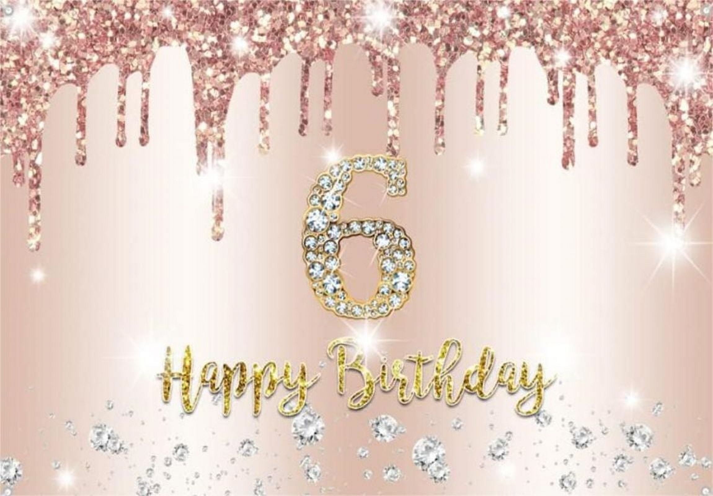 Happy 6th Birthday Background Backdrop for Photography Party Photo Boy ...