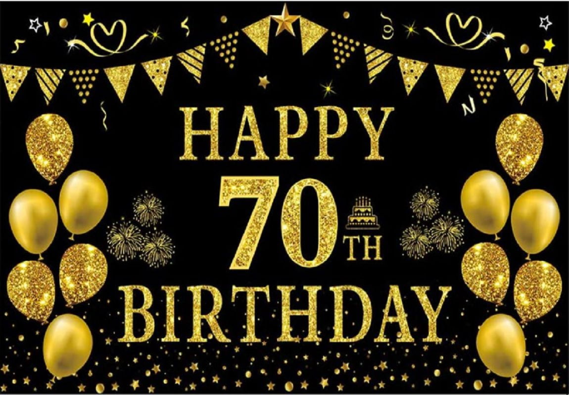 Happy 70th Birthday Background Custom Backdrop ration Photo Man ...