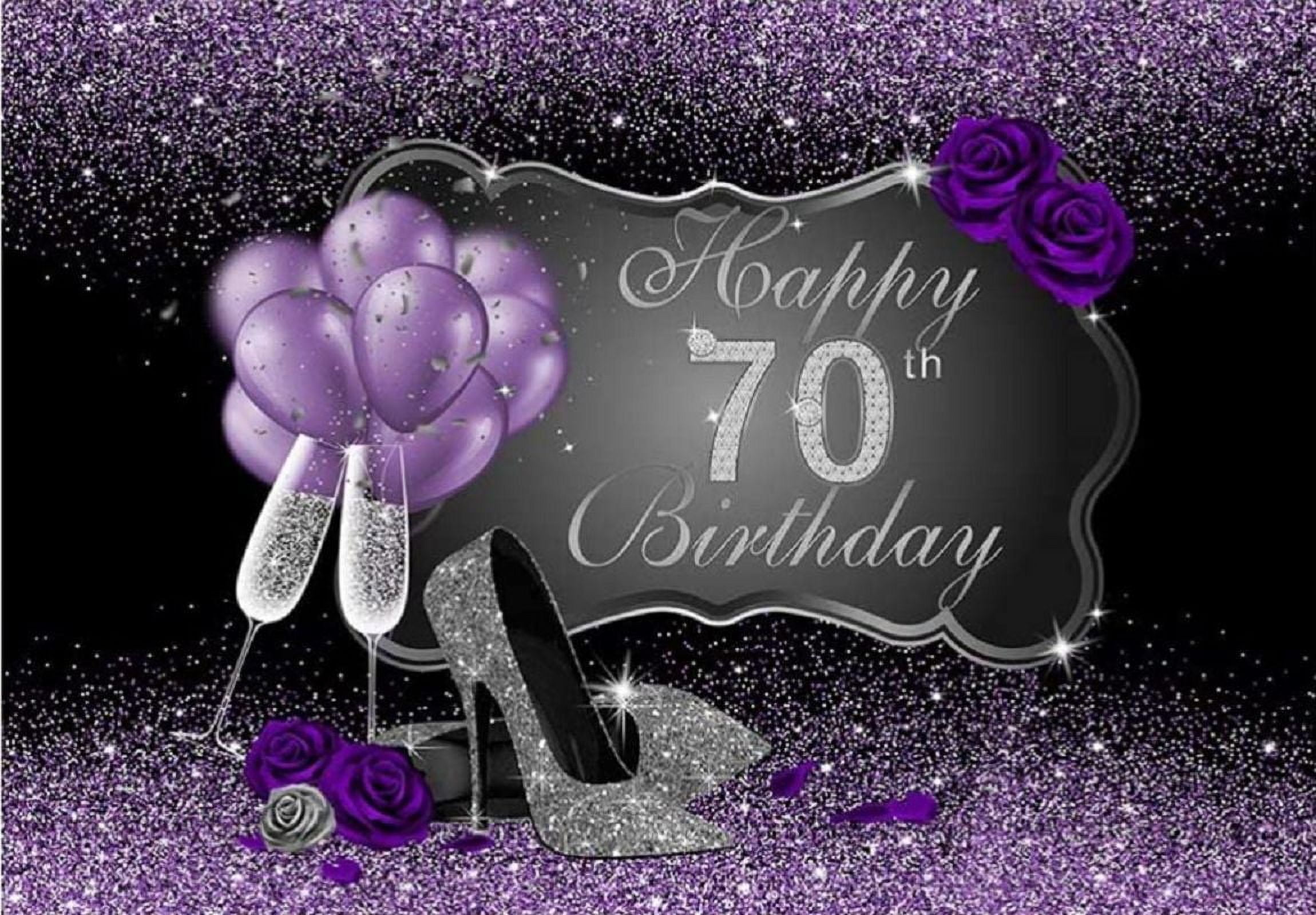 Happy 70th Birthday Background Photo Banner Photography Backdrops ...