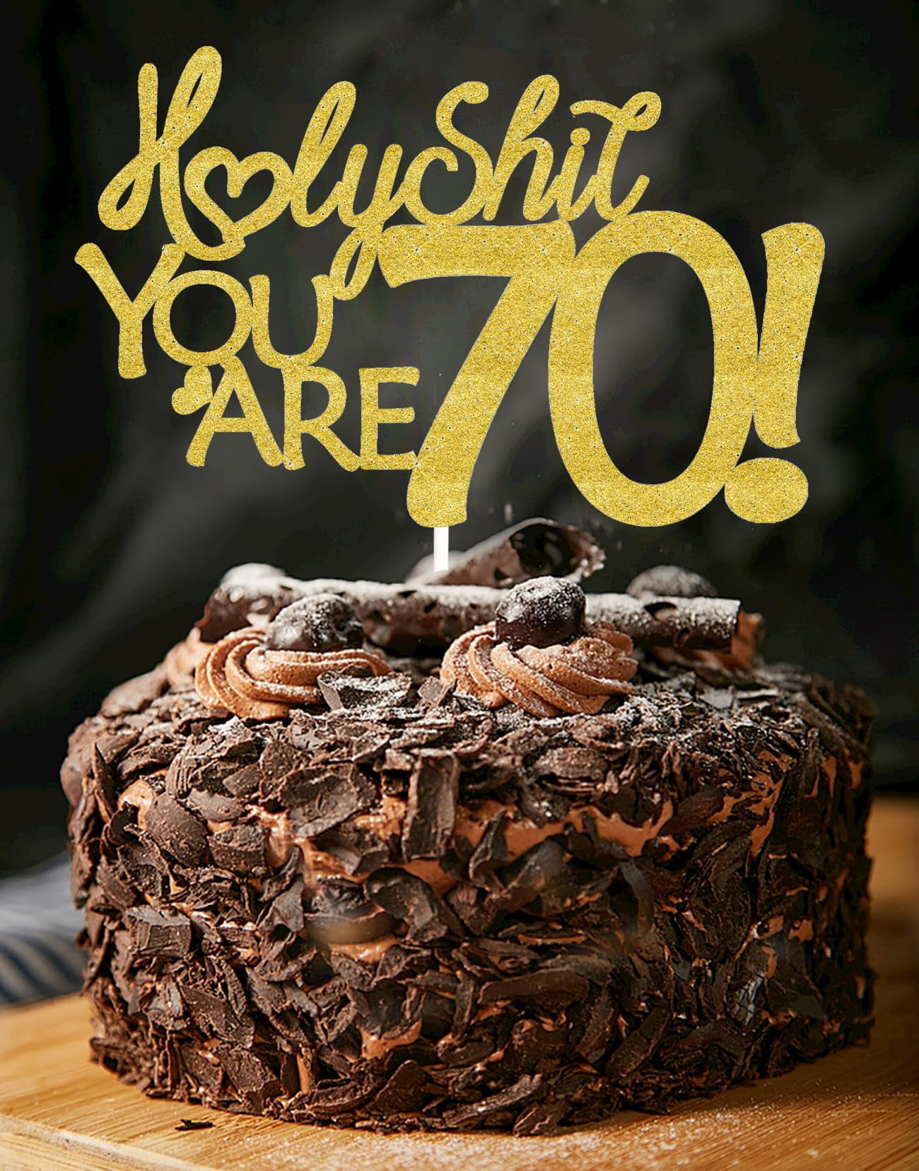 Happy 70th Birthday SCH4 Cake Topper 70 Birthday Cake Toppers Funny ...