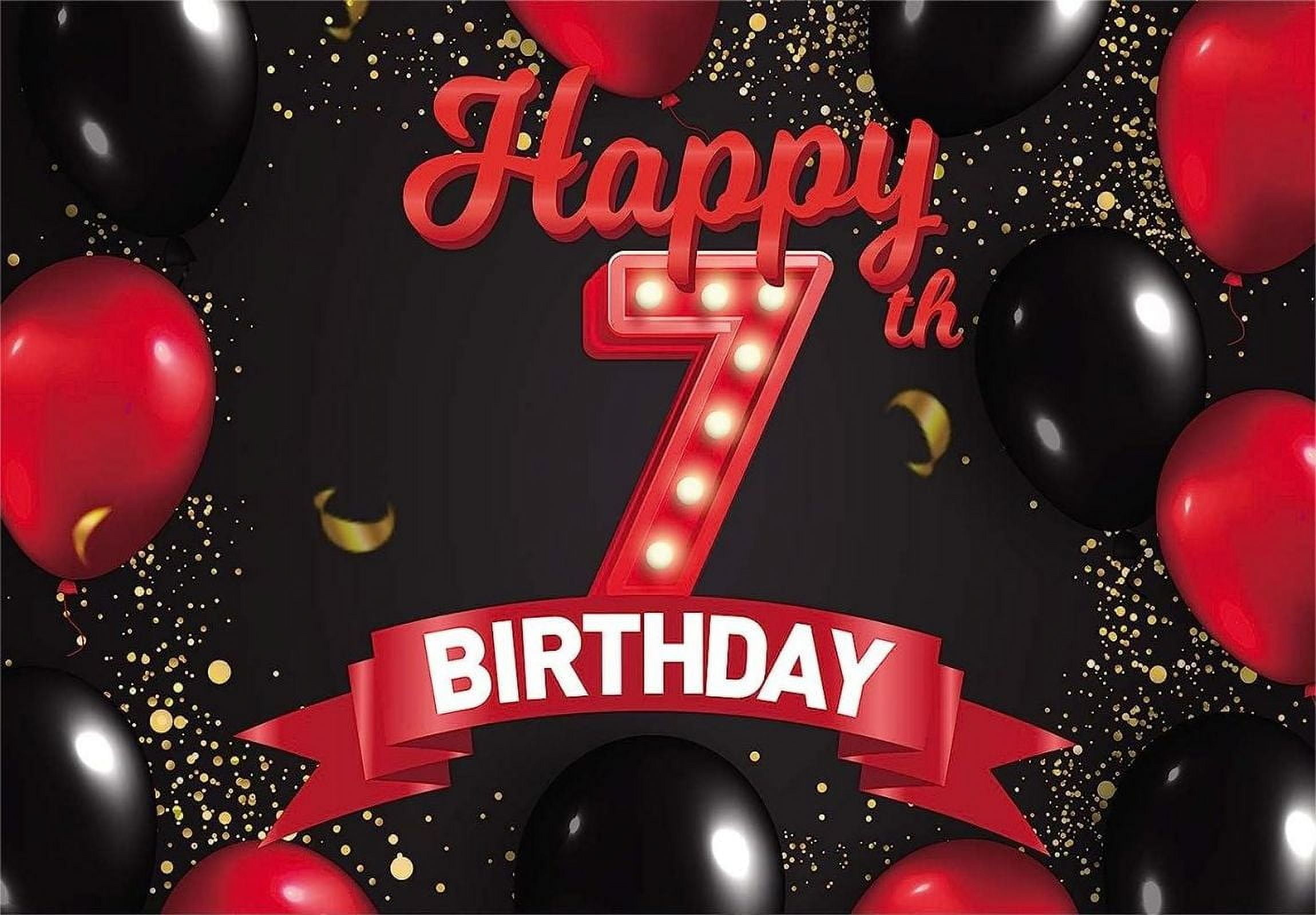 Happy 7th Birthday Background Game Machine Girl Green Screen Princess ...