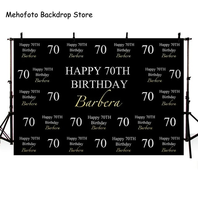 Happy 80s 90s Birthday Party Photography Backdrops Black Step and ...