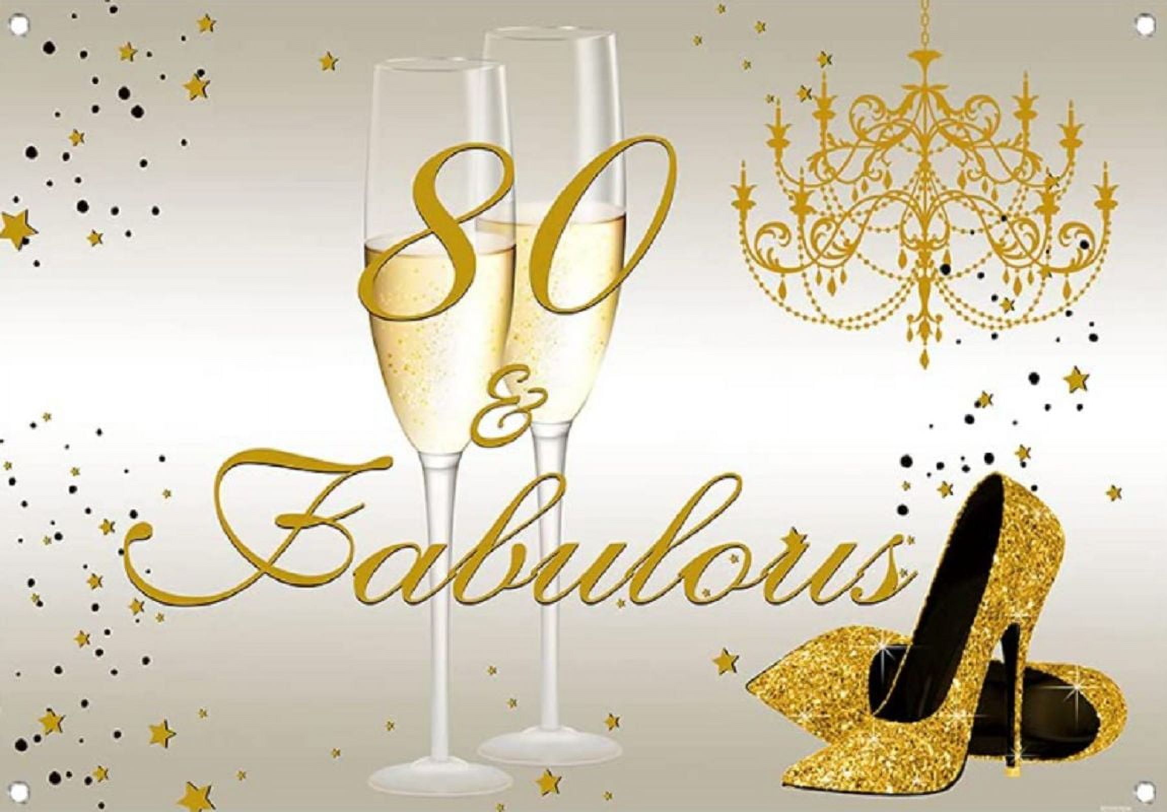 Happy 80th Birthday Gold 80 Years Old r Eighty Photography Backdrop ...