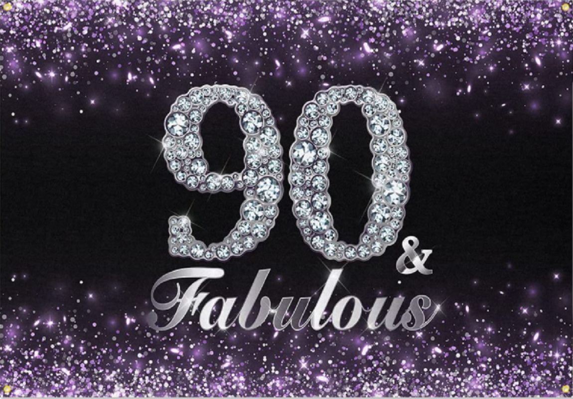 Happy 90th Birthday Background Photography Backdrops Red Photo Prince ...
