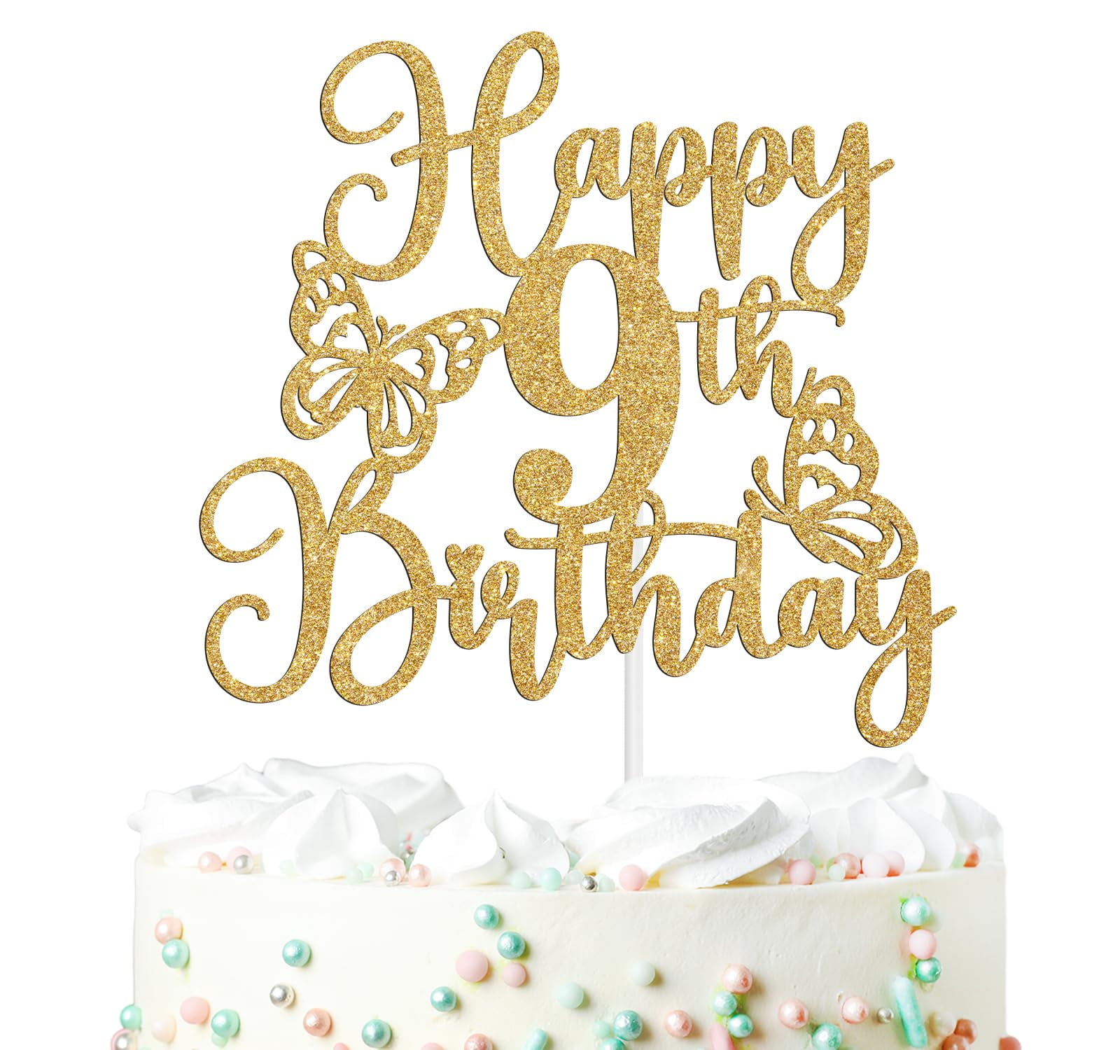 Happy 9th Birthday Cake Topper for RST1 Boy or Girl,Bruh I'm 9, Hello ...