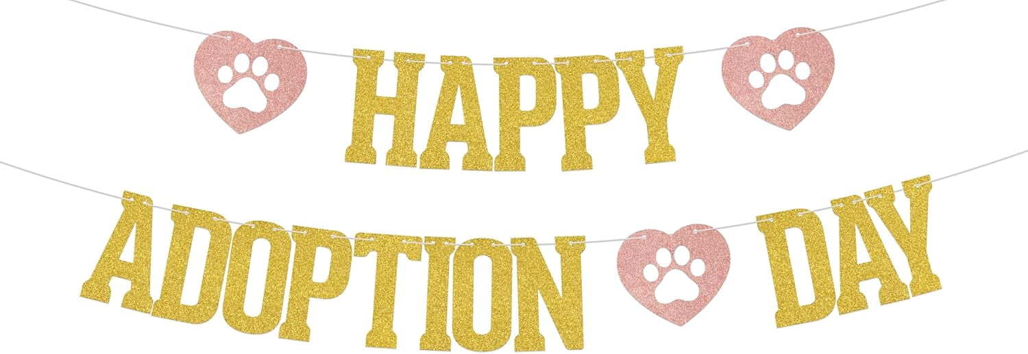 Happy Adoption Day Banner - Gotcha Day Decoration - Adoption Decoration ...
