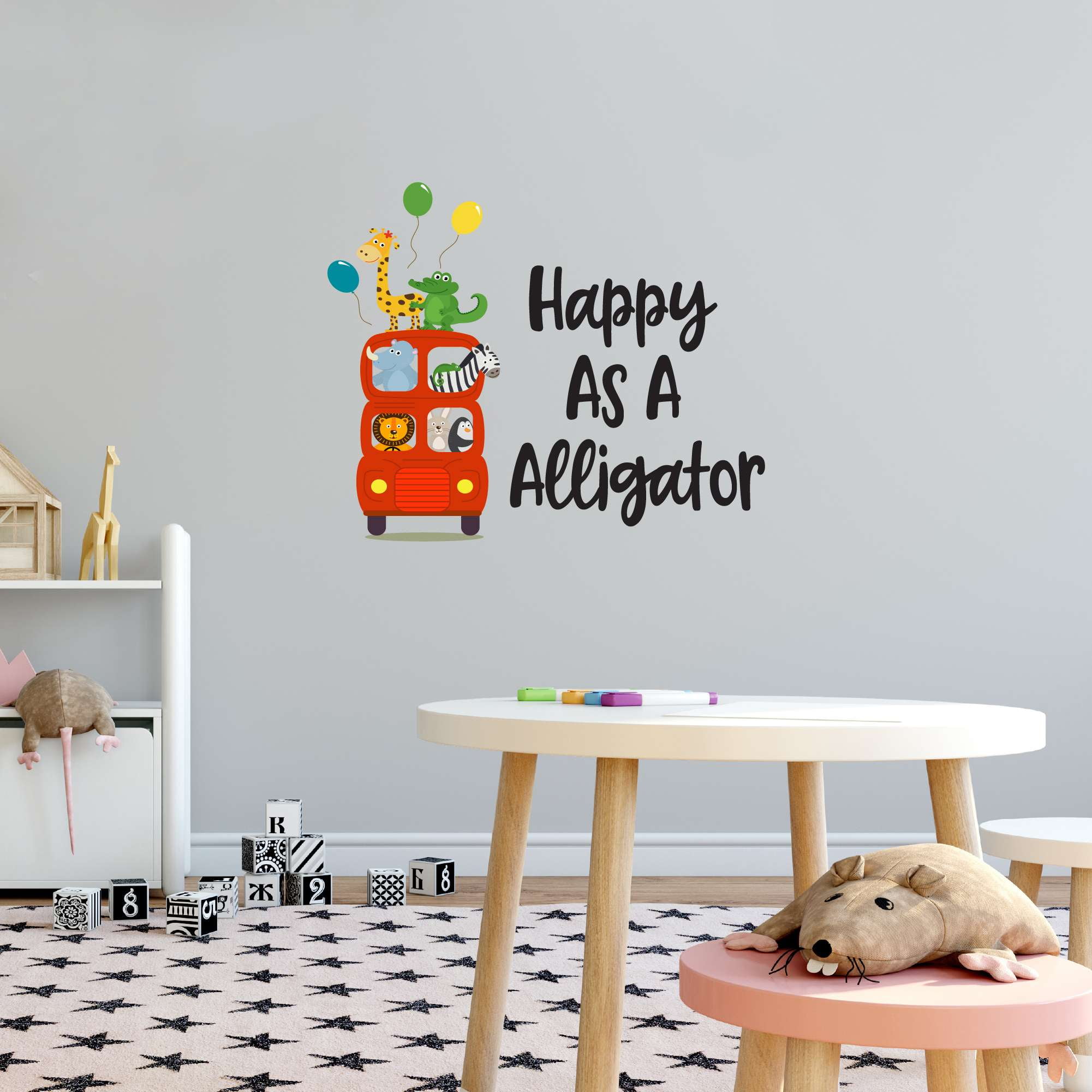 Happy As An Alligator Balloons Zoo Animals On Bus Zoo Africa Zebra Lion ...