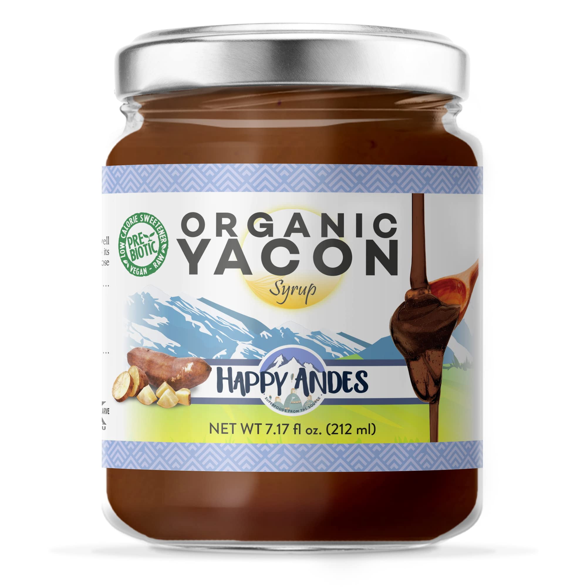 Happy Andes Organic Yacon BDF32 Syrup oz. 100 LowCalorie Peruvian ...