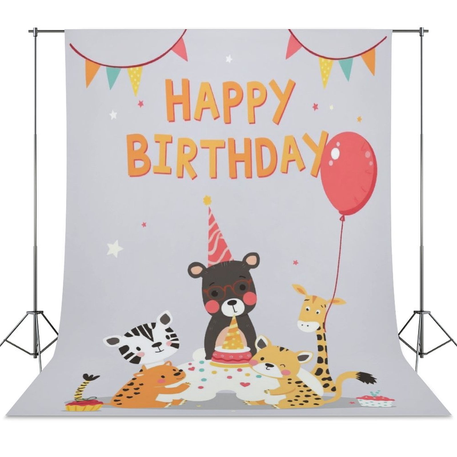 Happy Animal Birthday Photography Backdrops Adult Photostudio Props ...